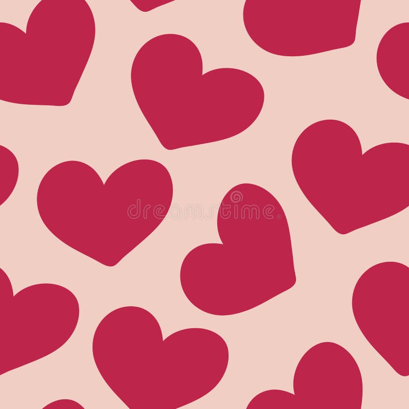 Vector Hearts Pattern Background Perfect For Fabric Scrapbooking
