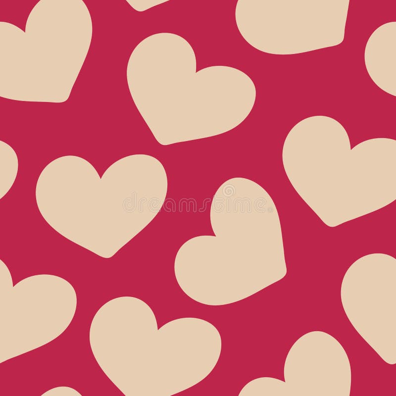Vector Hearts Pattern Background Perfect For Fabric Scrapbooking