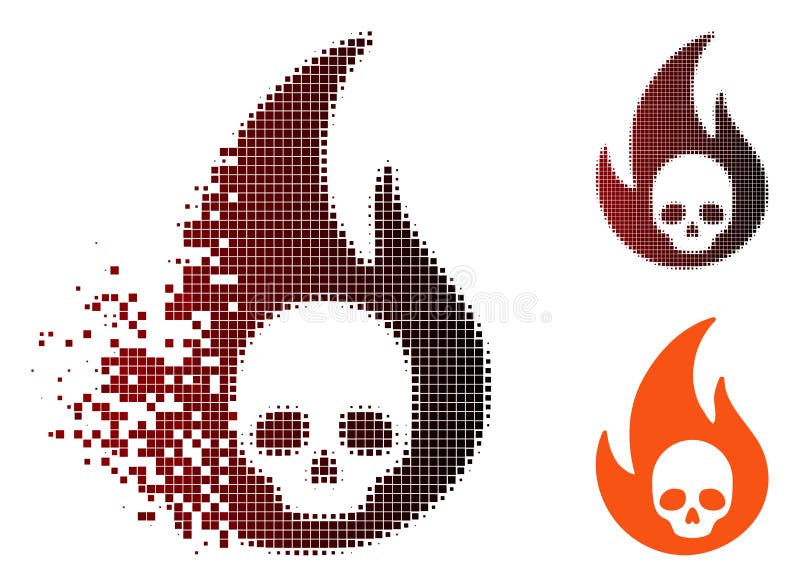 Pixel Art Hell Background Detailed Vector Illustration Stock Vector ...