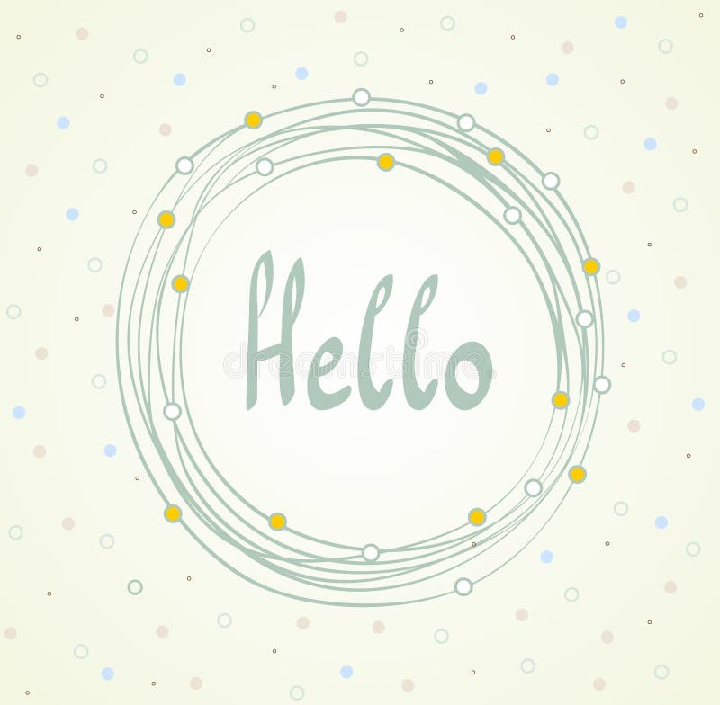 Vector hello stock vector. Illustration of colorful - 294033480