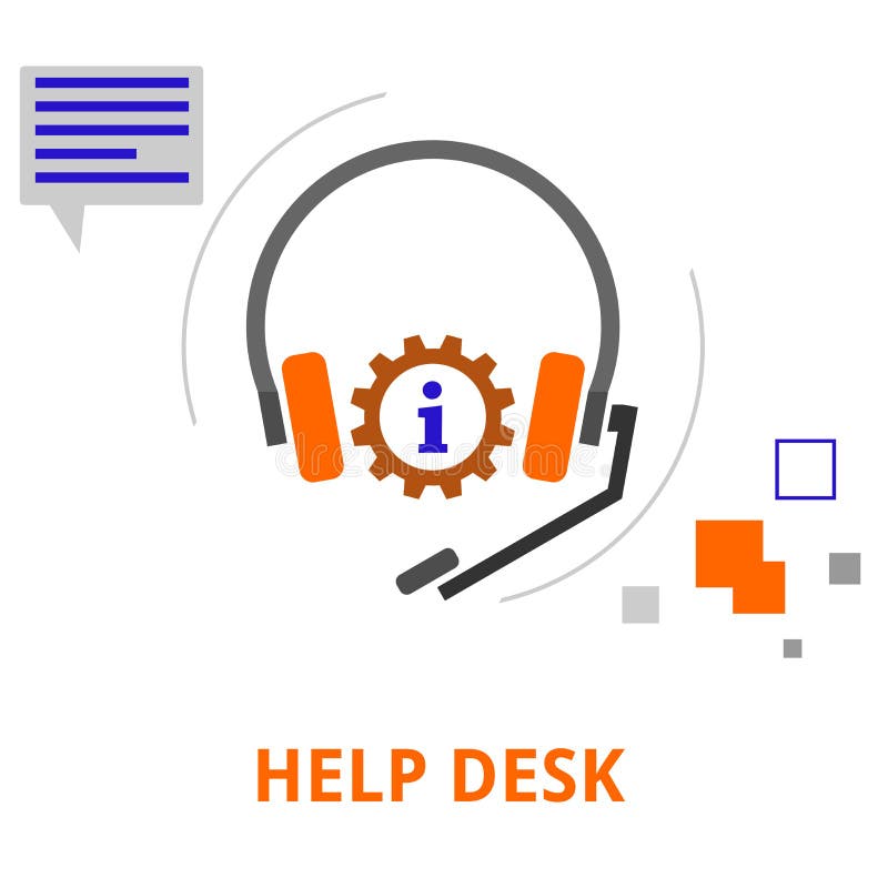 Vector - help desk stock vector. Illustration of business - 67265510
