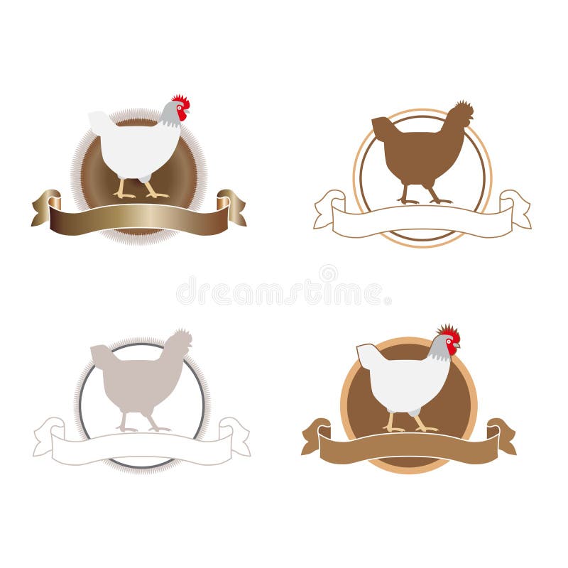 Vector hen stock vector. Illustration of label, fresh - 56122161