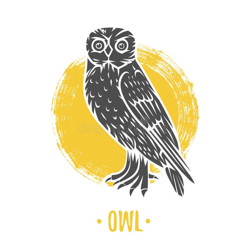 Vector Heraldic Shields with Owl Stock Vector - Illustration of knight ...