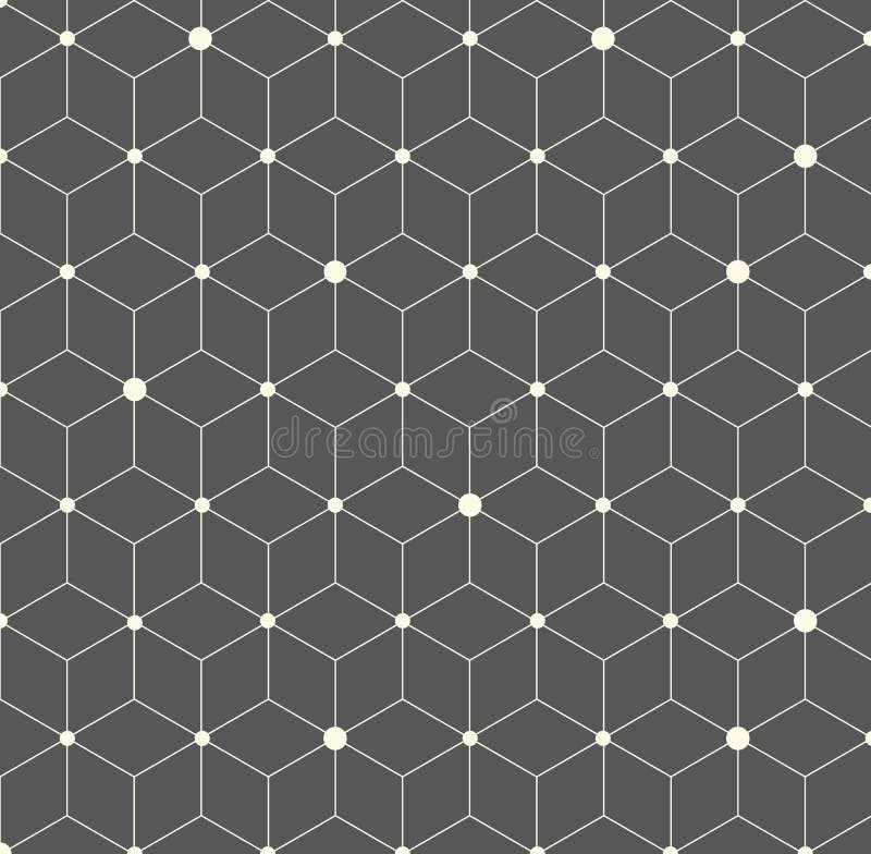 Vector Hexagon Flat Abstract Geometric Pattern Illustration Stock ...