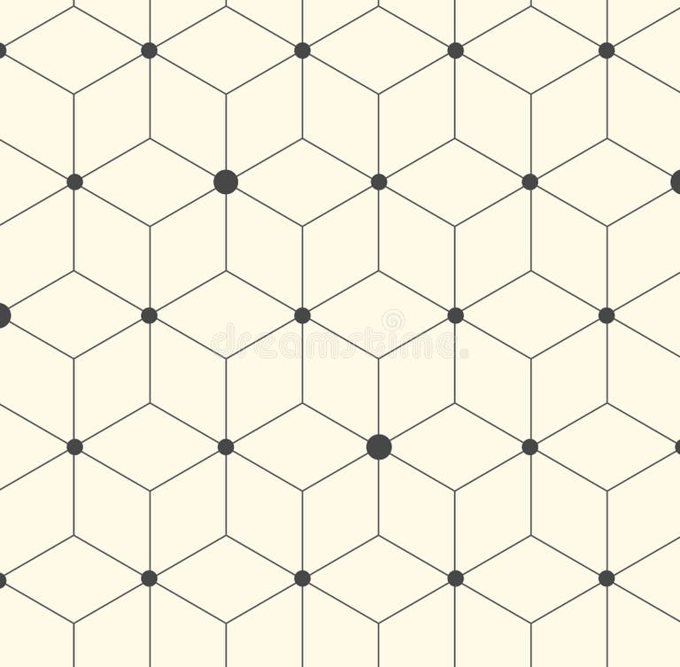 Vector Hexagon Geometric Abstract Flat Pattern Illustration Stock ...