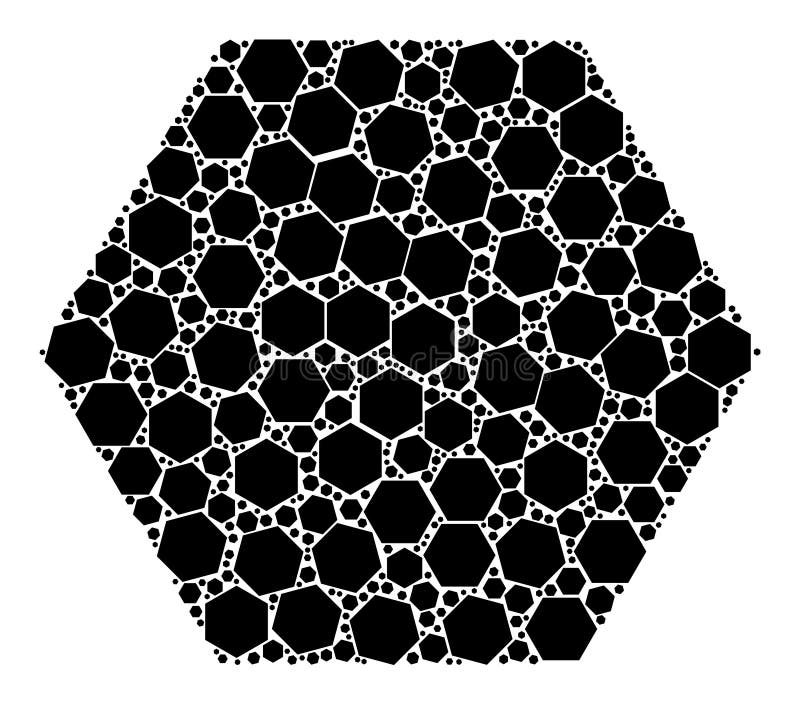 Hexagon Fractal Icon Mosaic of Self Icons Stock Vector - Illustration ...