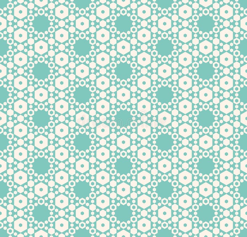 Hexagon Texture, Vintage Pastel Seamless Pattern, Aqua Green Stock ...