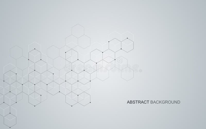 Vector Hexagonal Background. Digital Geometric Abstraction with Lines ... Vector Hexagonal Background. Digital Geometric Abstraction with Lines ...