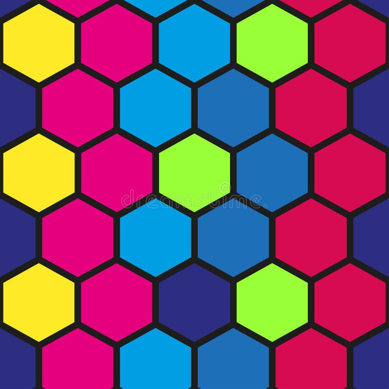 Vector Hexagonal Background. Polygonal Print. Pentagon Geometric ...