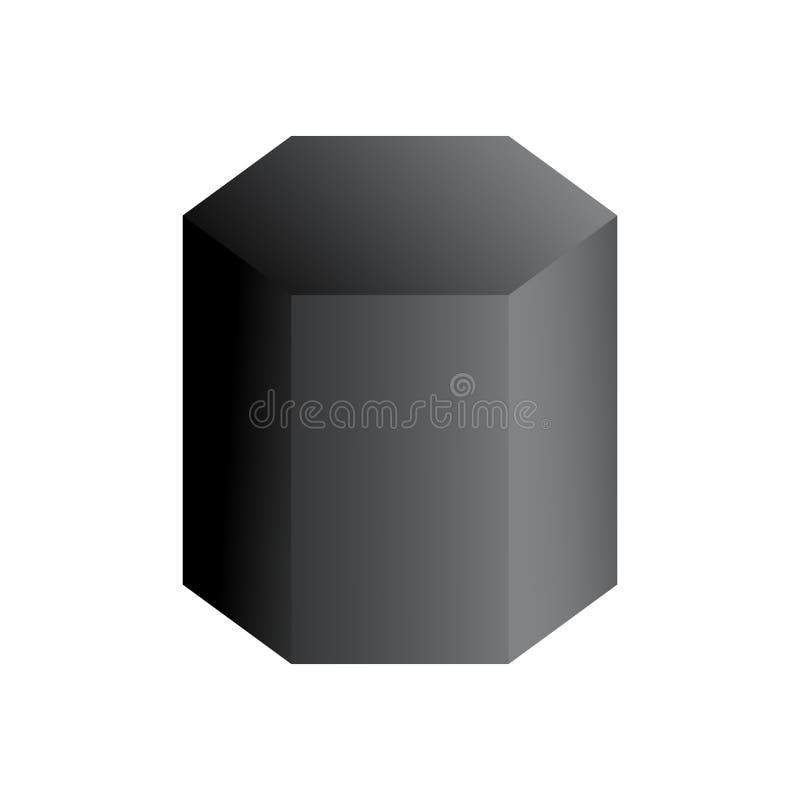 Flat Hexagonal Prism Stock Illustrations – 185 Flat Hexagonal Prism ...