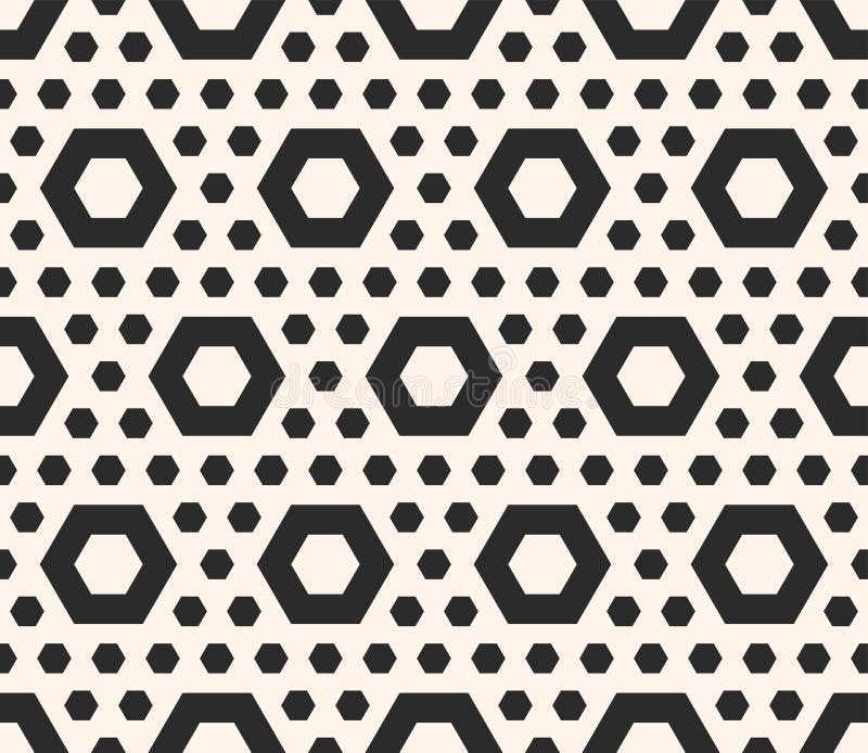 Vector Hexagonal Texture, Geometric Seamless Pattern with Perfor Stock ...
