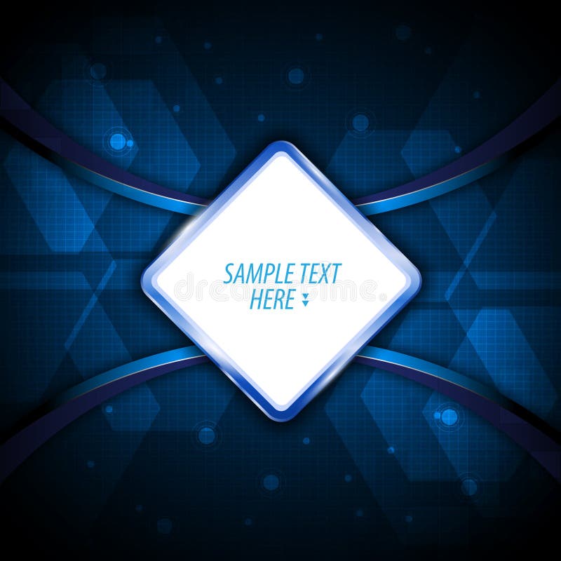 Abstract Metallic Blue Black Frame Design Innovation Concept Layout ...