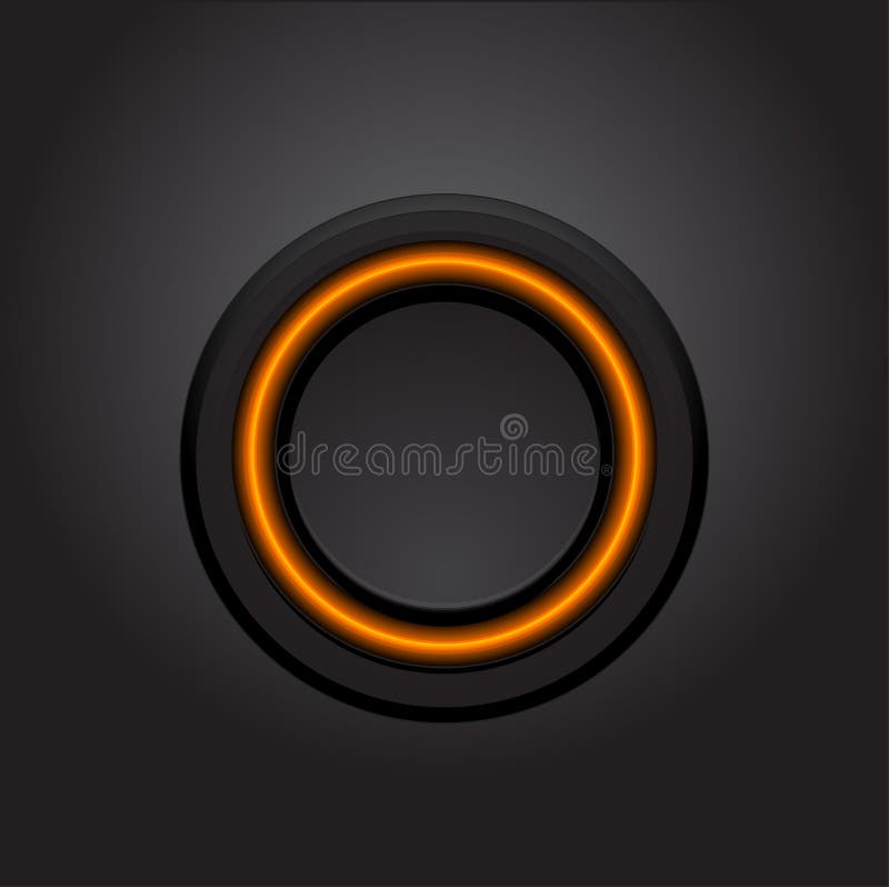 Vector Hi-tech Light Button Design Stock Vector - Illustration of ...