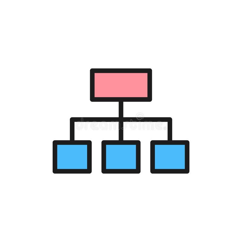 Hierarchical Graph Structure Line Icon. Stock Vector - Illustration of ... Hierarchical Graph Structure Line Icon. Stock Vector - Illustration of ...