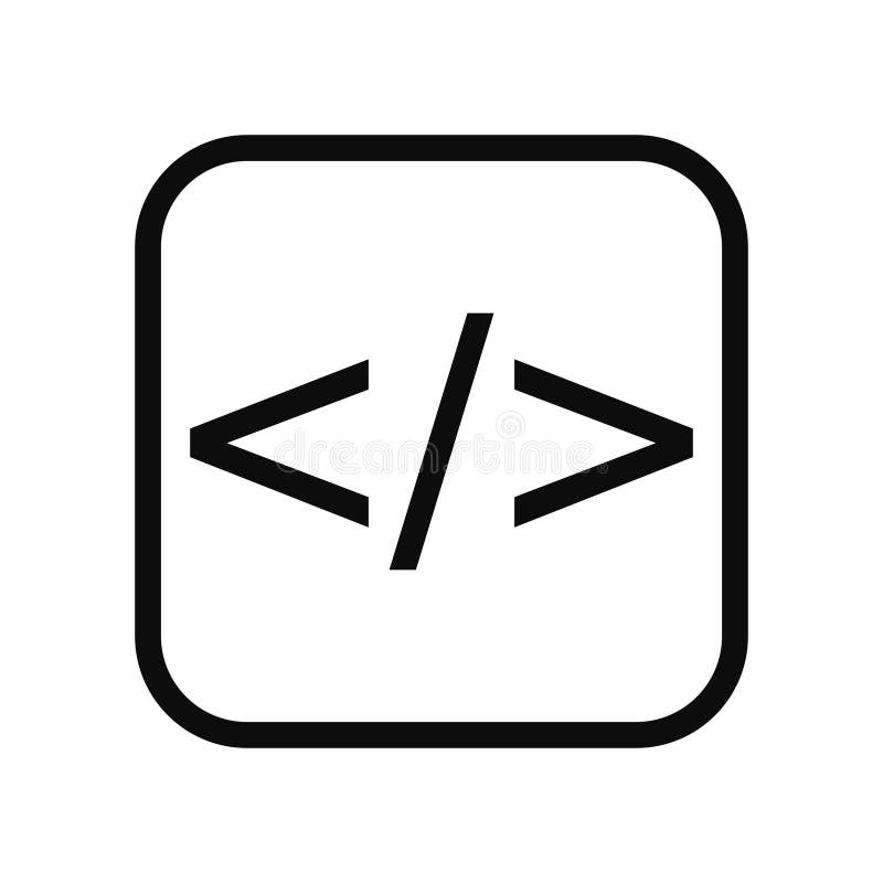 Programming Line Web Glyph Icons Stock Vector Illustration Of Object