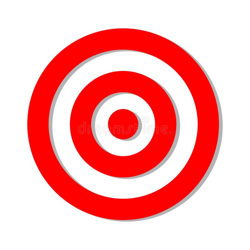 Target Sign with Crosshairs Stock Illustration - Illustration of ...