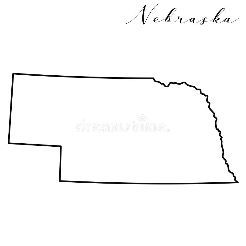 State of Nebraska stock vector. Illustration of outline - 2248997