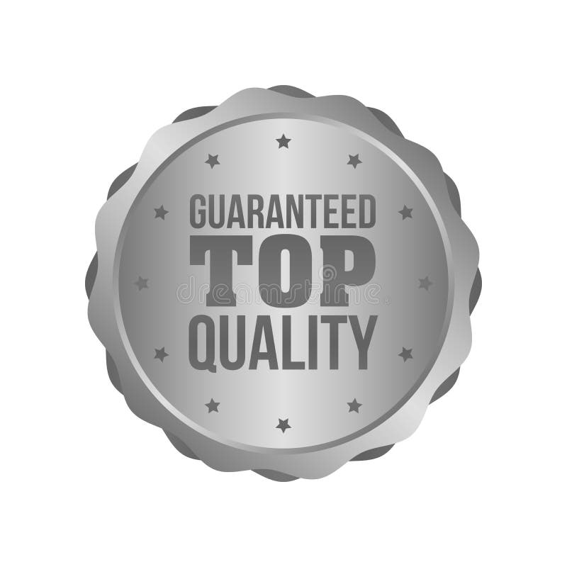 Vector High Quality Metal Silver Sign, Round Label Stock Illustration ...