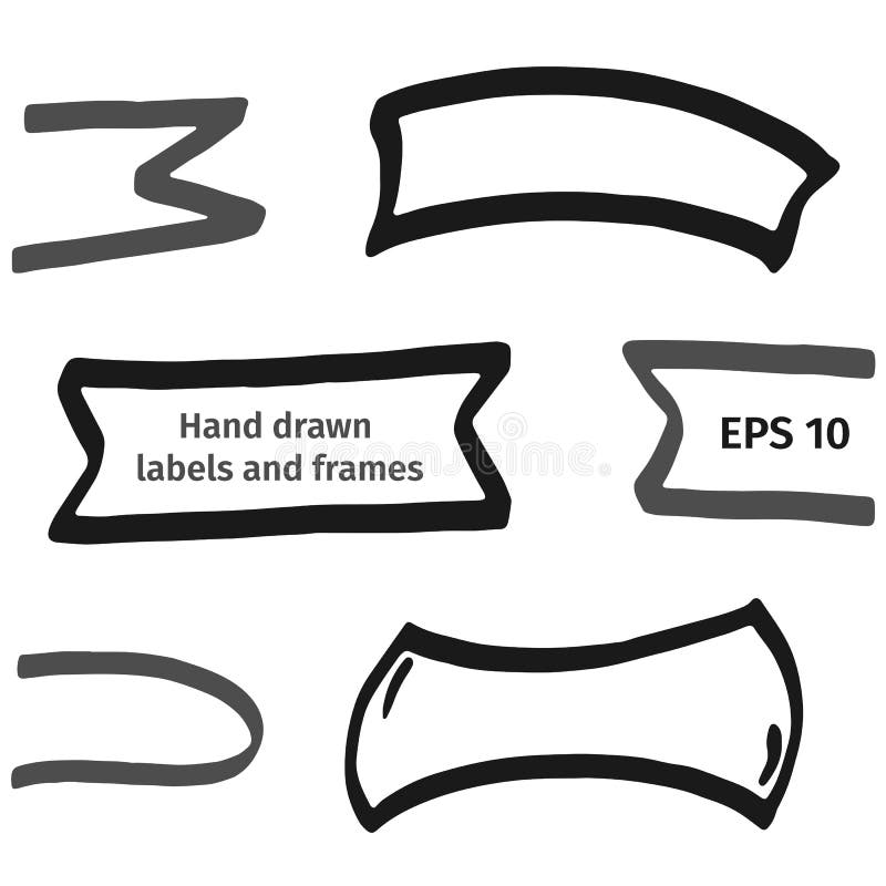 Highlighter Elements Collection Stock Vector - Illustration of design ...