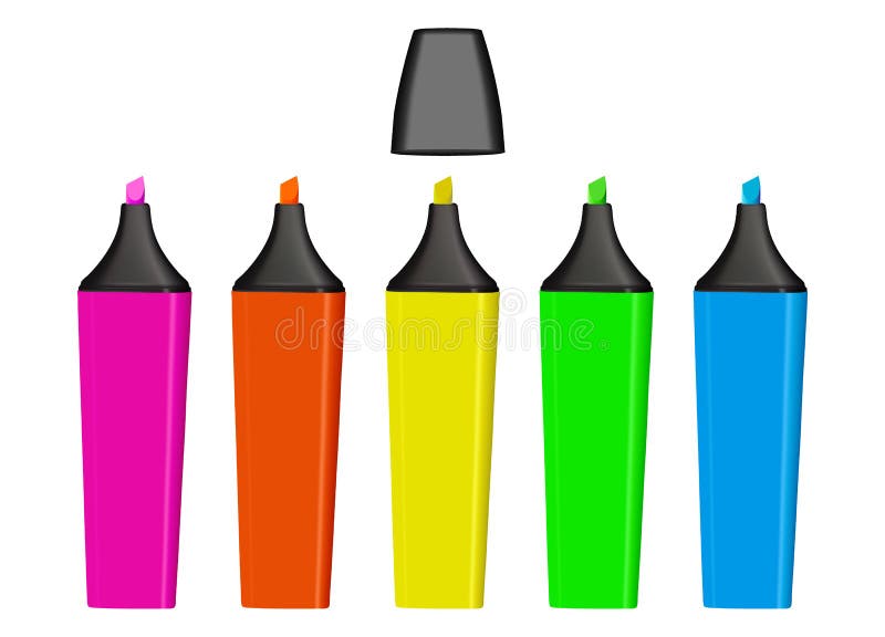 Highlighters Clipart