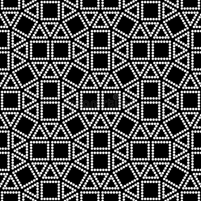 Vector Hipster Abstract Geometry Pattern Square, Black and White ...