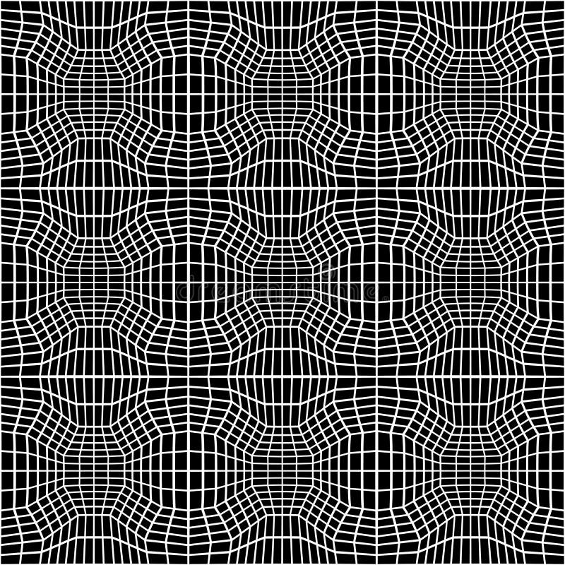 Vector Hipster Abstract Geometry Trippy Pattern with 3d Illusion, Black ...