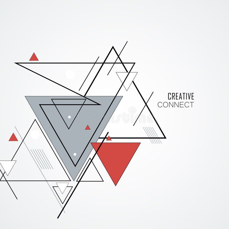 Vector Hipster Triangle Background. Abstract Pattern with Lines and ...