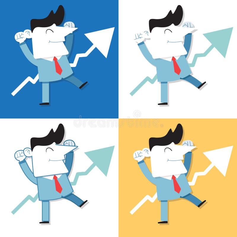 Grow up man stock vector. Illustration of happy, cartoon - 105974154