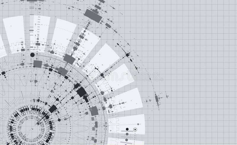 Vector HiTech Background - Technology Diagram Concept Vector Graphic ...