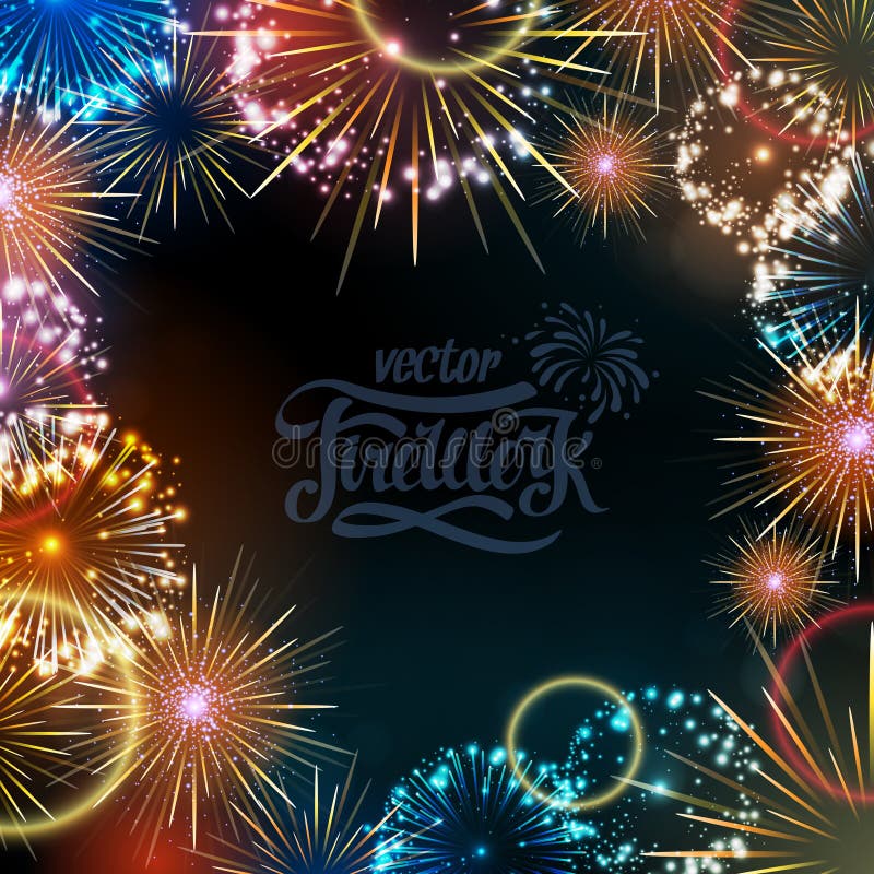 Vector holiday firework stock vector. Illustration of america - 63209282