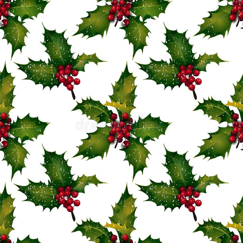 Holly Pattern Background Stock Illustrations – 37,719 Holly Pattern ...