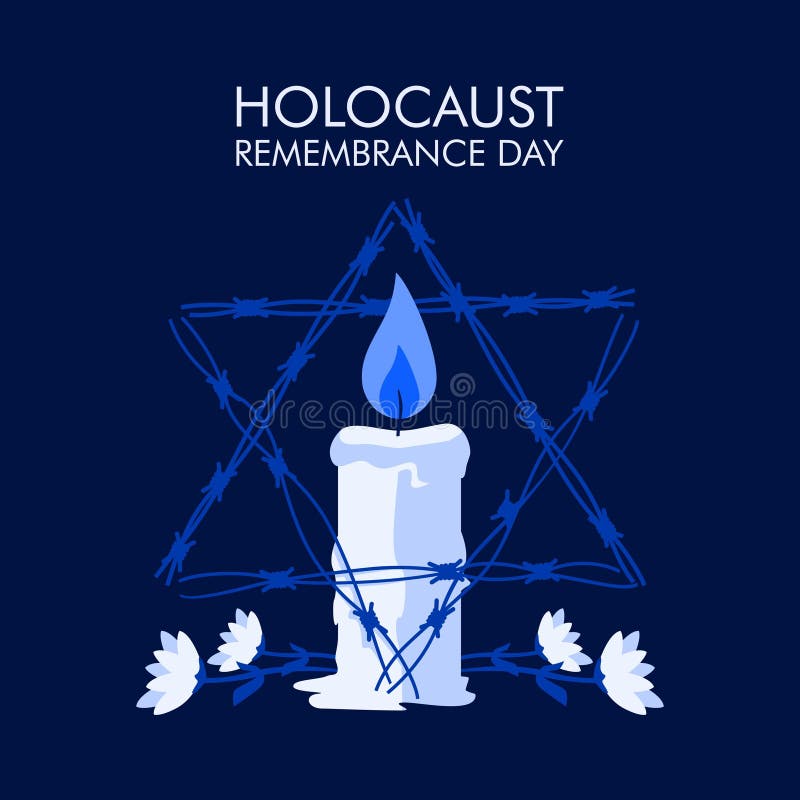 Vector Holocaust Remembrance Day Poster Template Stock Vector ...