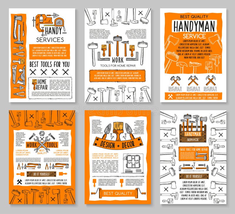 Repair Tools Poster Design Stock Illustrations – 1,604 Repair Tools ...