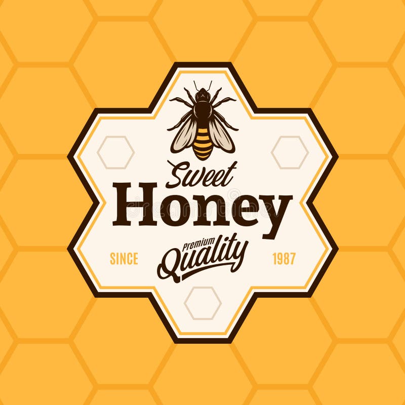 Vector honey logo stock vector. Illustration of liquid - 126252179