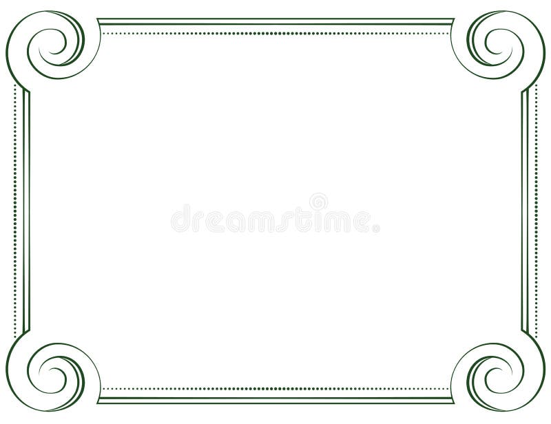 Vector Horizontal Frame. Element for Design Stock Vector - Illustration ...