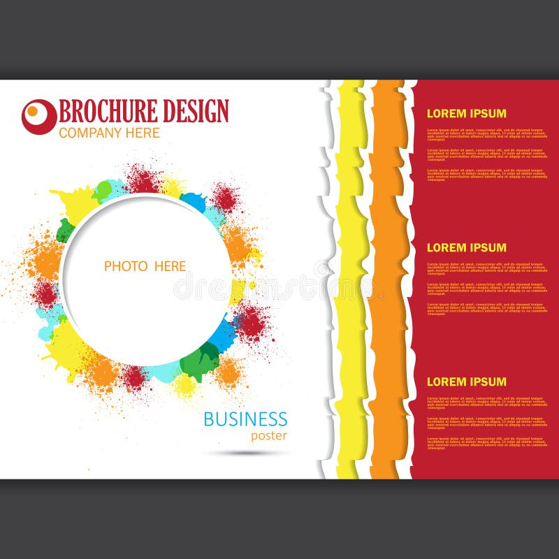 Vector Horizontal Presentation of Business Poster Stock Vector ...