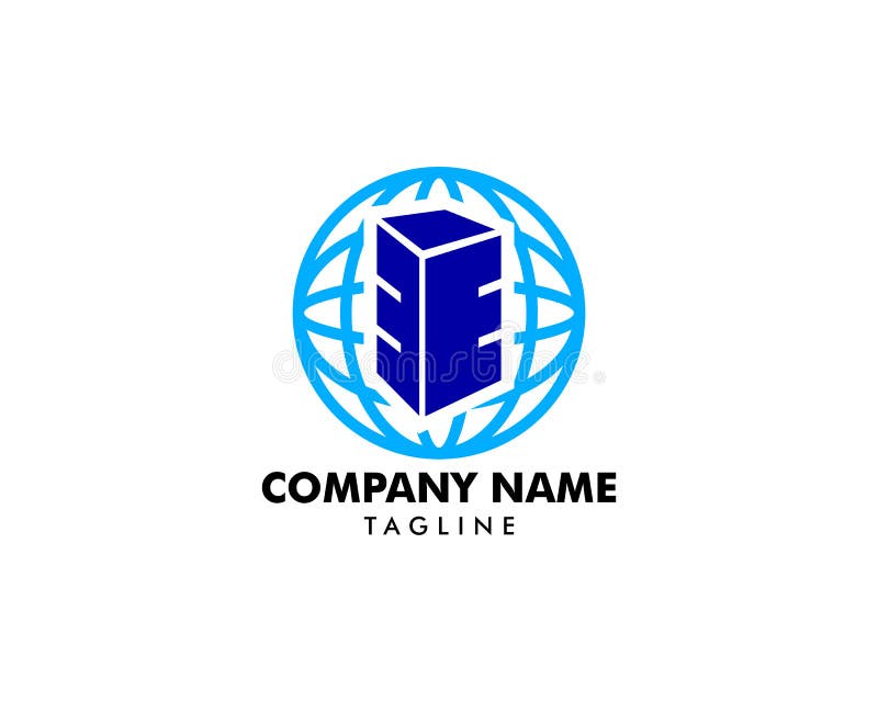 Vector Host and Planet Logo Combination, Server and World Symbol or ...