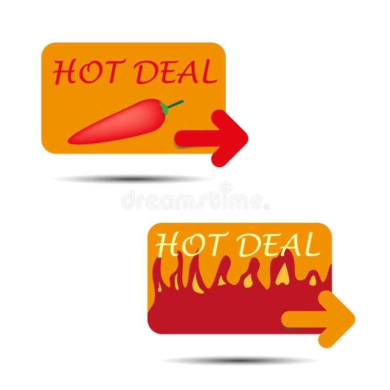 Vector hot deal icons stock vector. Illustration of gift - 46472856