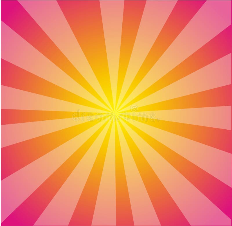 Vector Hot Pink Yellow Starburst Background Stock Vector - Illustration ...