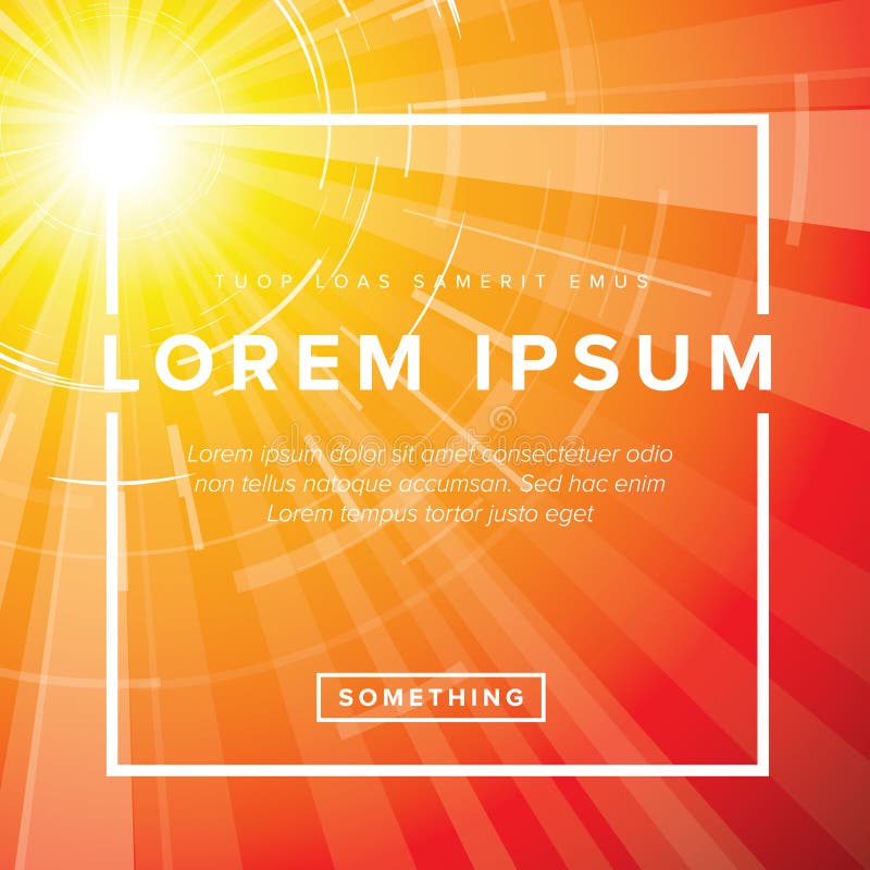 Background with Hot Summer Sun Stock Vector - Illustration of feeling ...