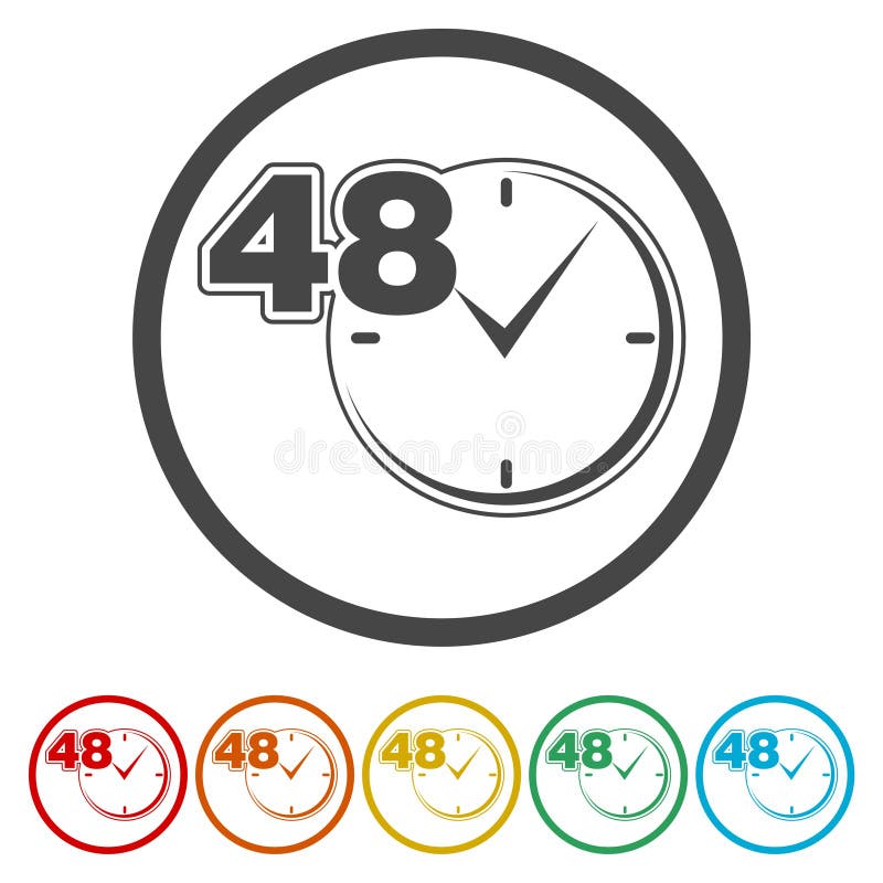 Vector 48 hours stock vector. Illustration of delivery - 129298419 Vector 48 hours stock vector. Illustration of delivery - 129298419