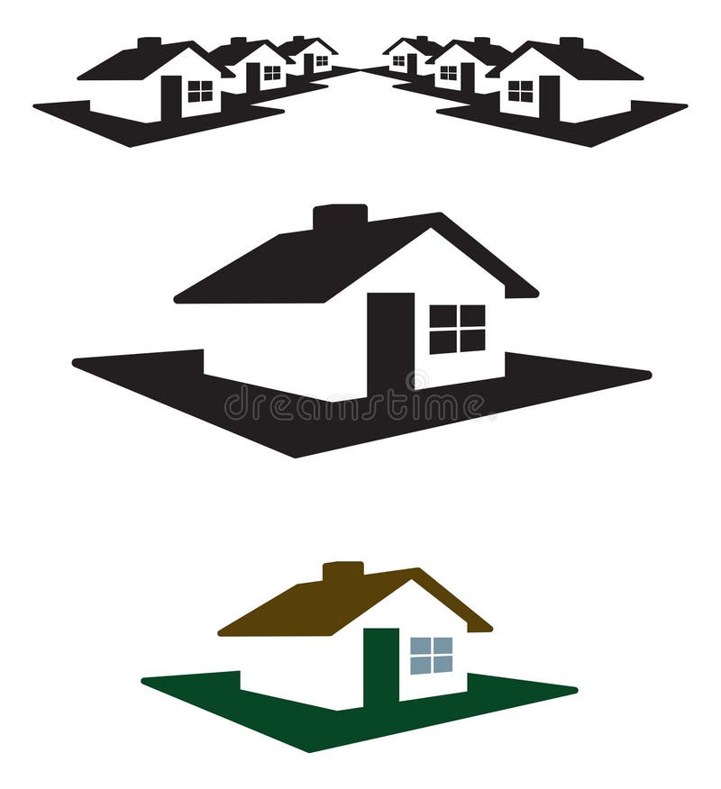 Vector House Logo and Header Stock Vector - Illustration of header ...