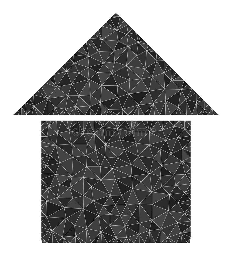 Vector House Lowpoly Icon stock vector. Illustration of polygonal ...