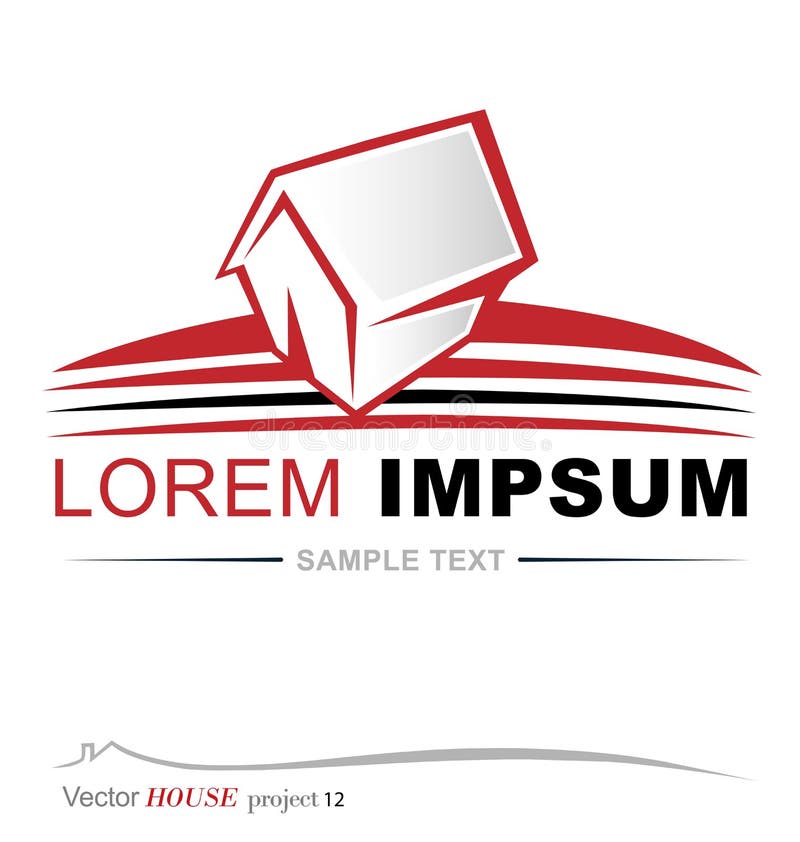 Vector house project stock vector. Illustration of architecture - 33351179