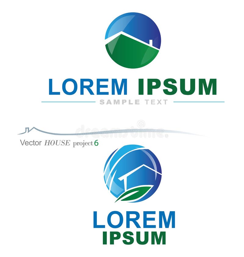 Vector house project stock vector. Illustration of logo - 33348973