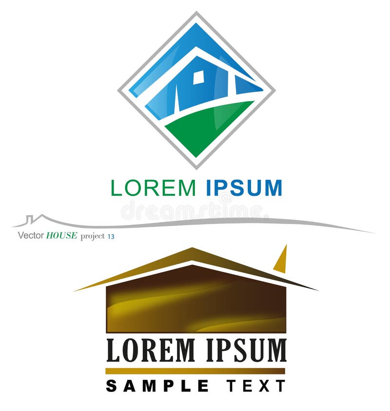 Vector house project stock vector. Illustration of place - 33351176