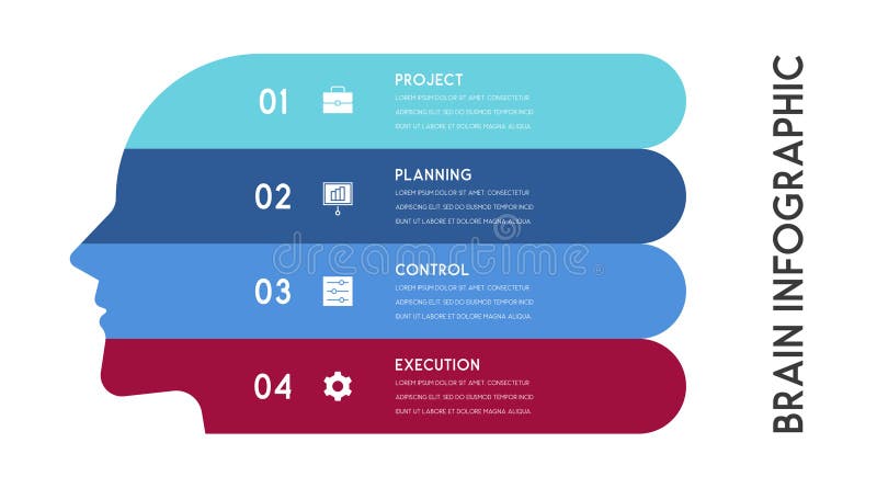 Vector Human Head and Other Elements for Infographics Stock Vector ...