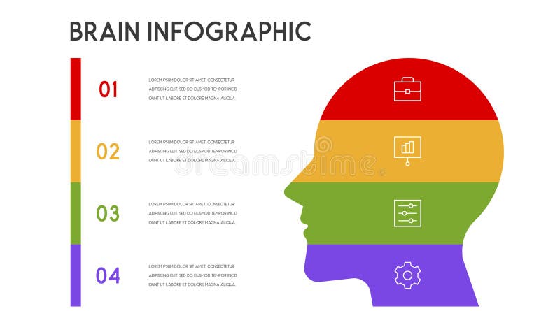 Vector Human Head and Other Elements for Infographics Stock Vector ...
