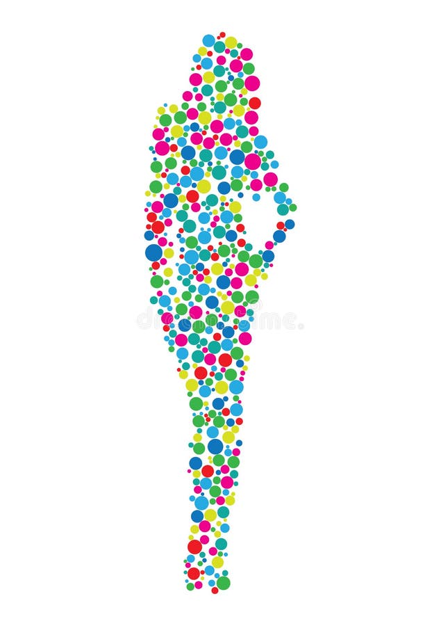 Vector Human body outline stock vector. Illustration of green - 43933082