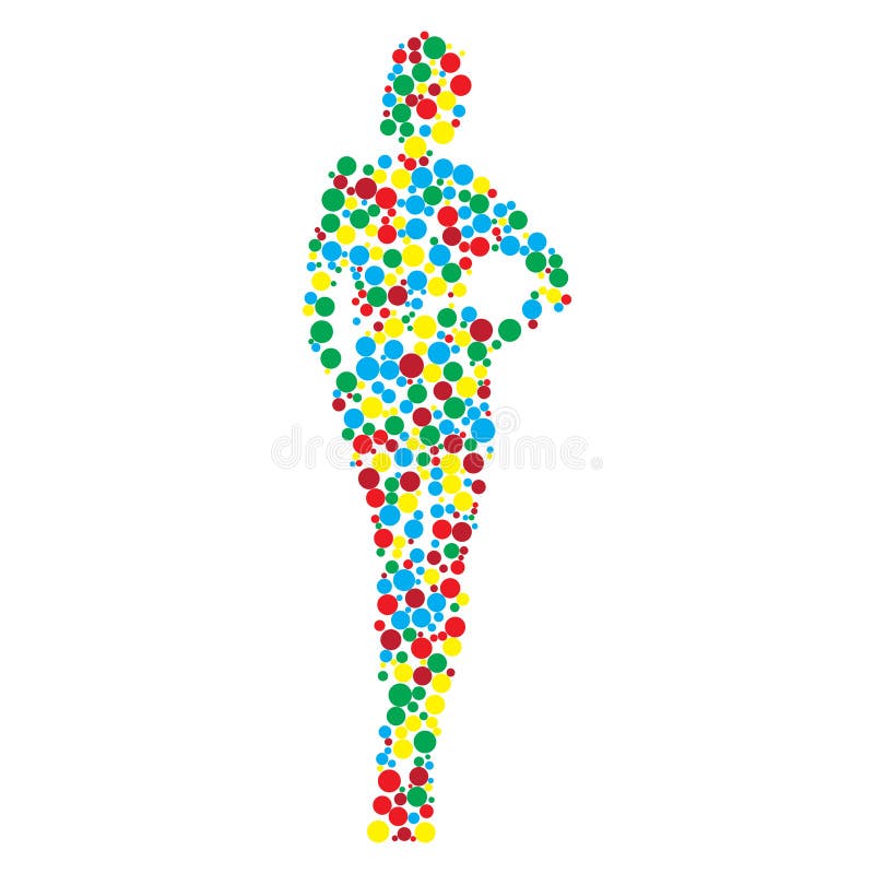 Vector Human body outline stock vector. Illustration of green - 43933082